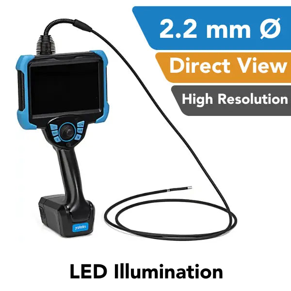 Yateks Realta Handheld Video Borescope -2.2 mm OD Direct View High ...